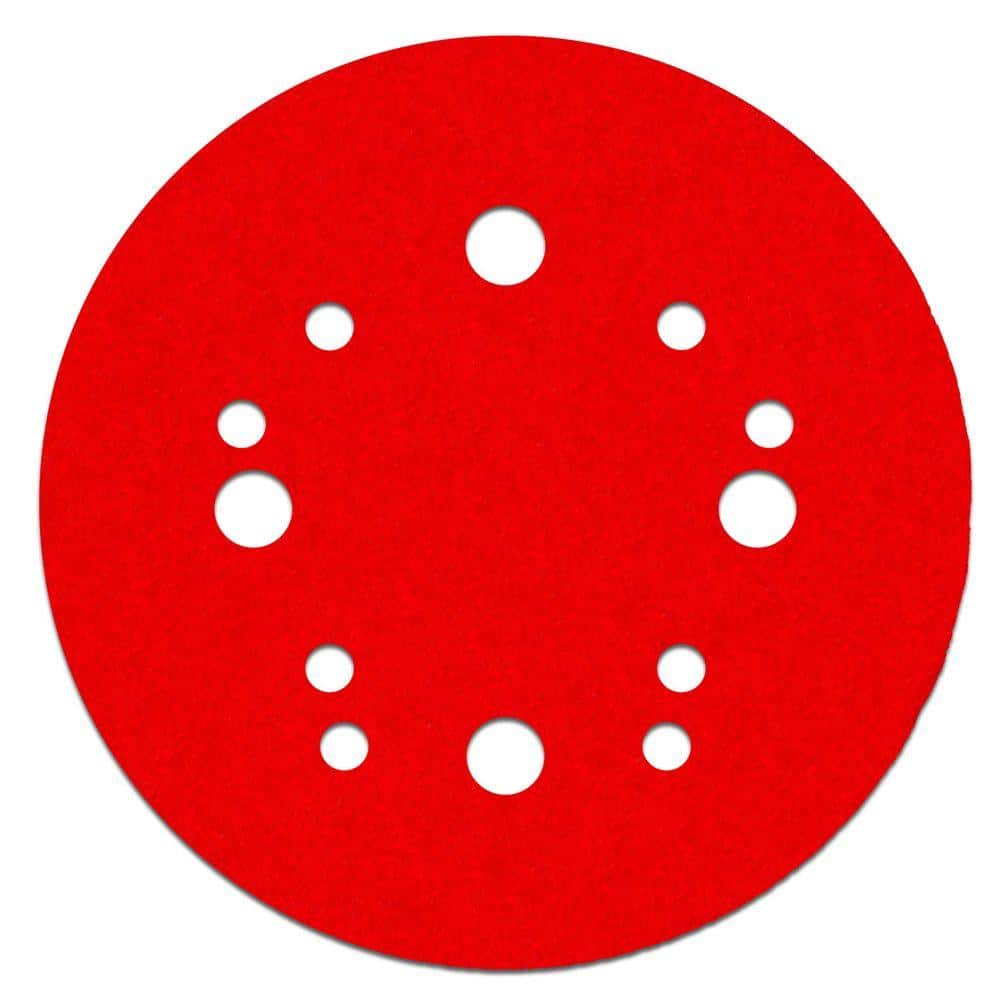 DIABLO 5 in. 100-Grit Universal Hole Random Orbital Sanding Disc with ...