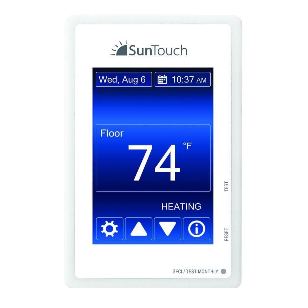 SunTouch Floor Warming SunStat Command Programmable Radiant Floor Heating Thermostat 500850-SC ...