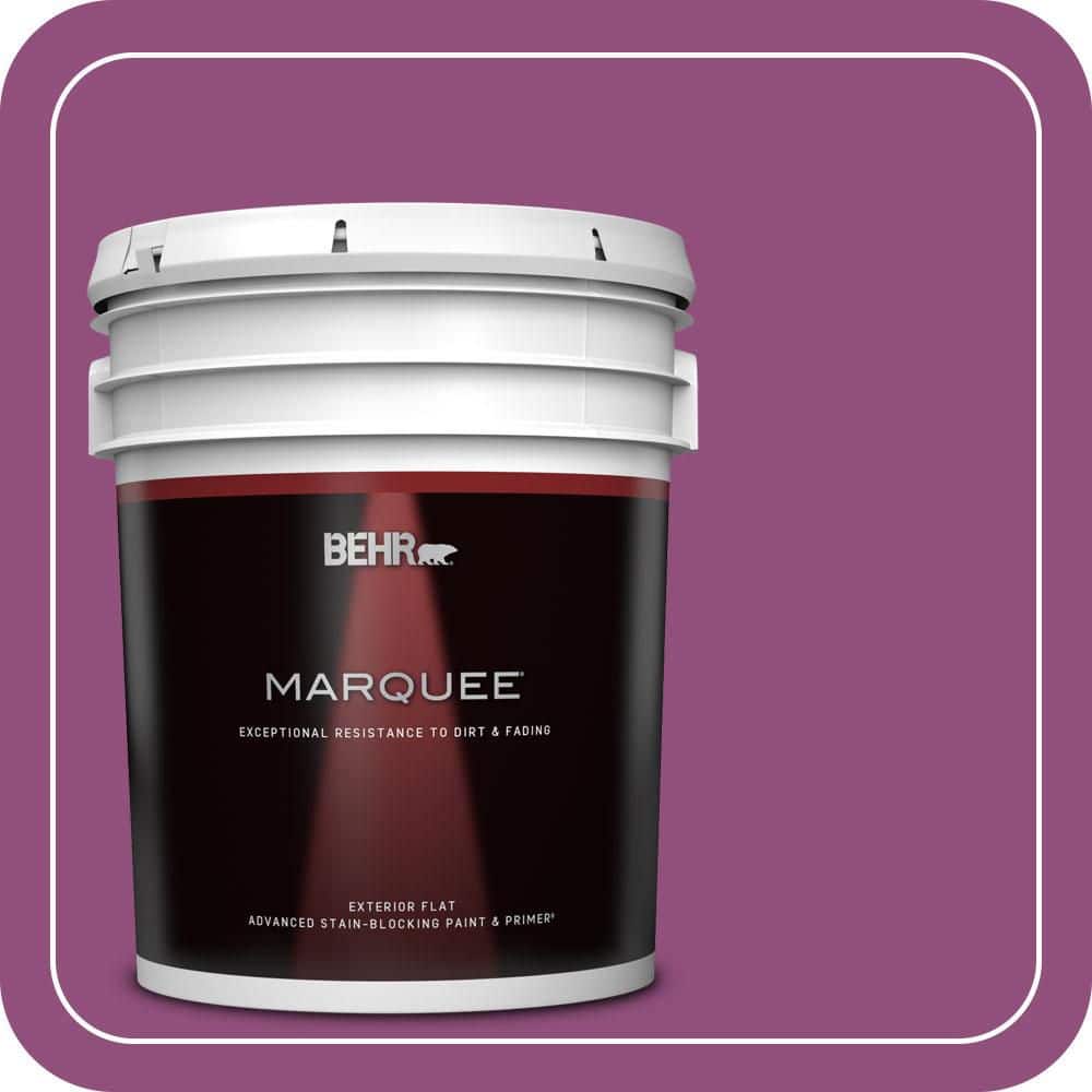 BEHR MARQUEE 5 gal. #P110-7 XOXO Flat Exterior Paint & Primer 445305 ...