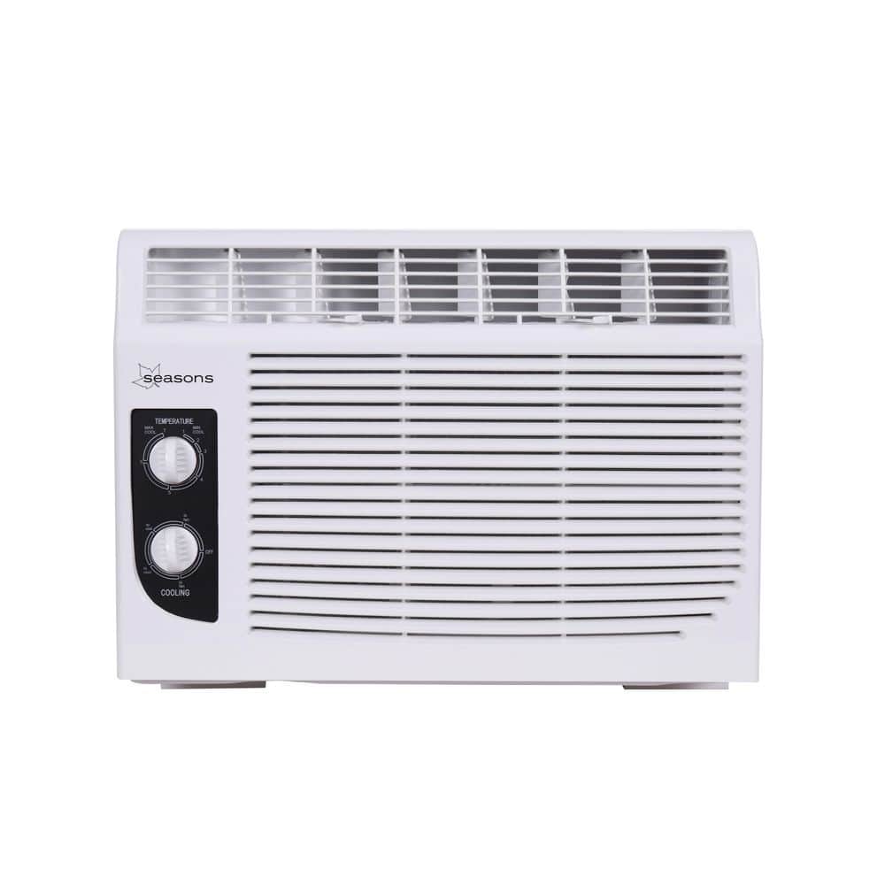 Seasons 5,000 BTU 115-Volt Window Air Conditioner Cool Only in White ...
