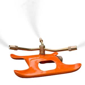 Vigoro 1,384 sq. ft. Metal 3-Arm Rotating Lawn and Garden Sprinkler ...