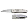Klein Tools 2.5 in. Drop Point Straight Edge Lockback Folding Knife ...