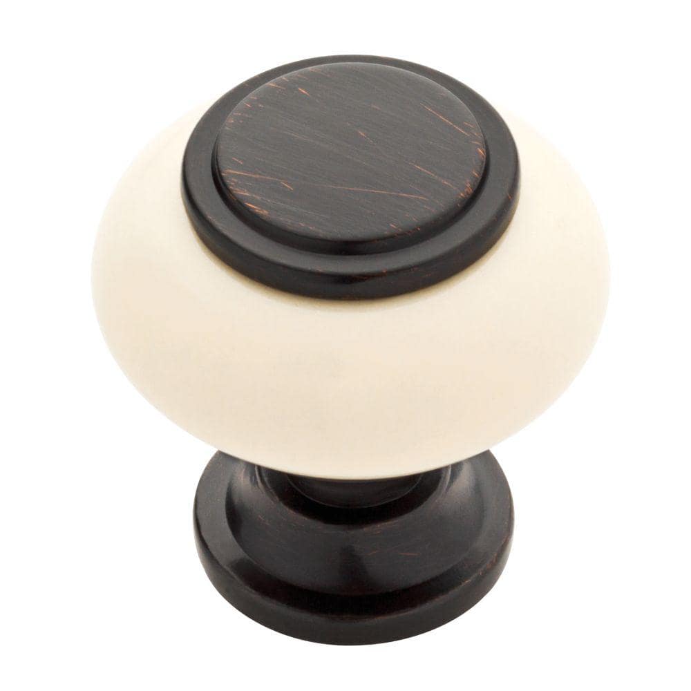 Liberty Rustic Ceramic 1-7/32 in. (31 mm) Venetian Bronze Round Cabinet ...