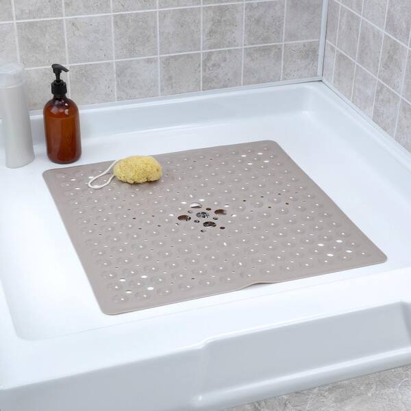 SlipX Solutions 21 In X 21 In Square Shower Mat In Tan 05610 1 The SlipX Solutions 21 In X 21 In Square Shower Mat In Tan 05610 1 The