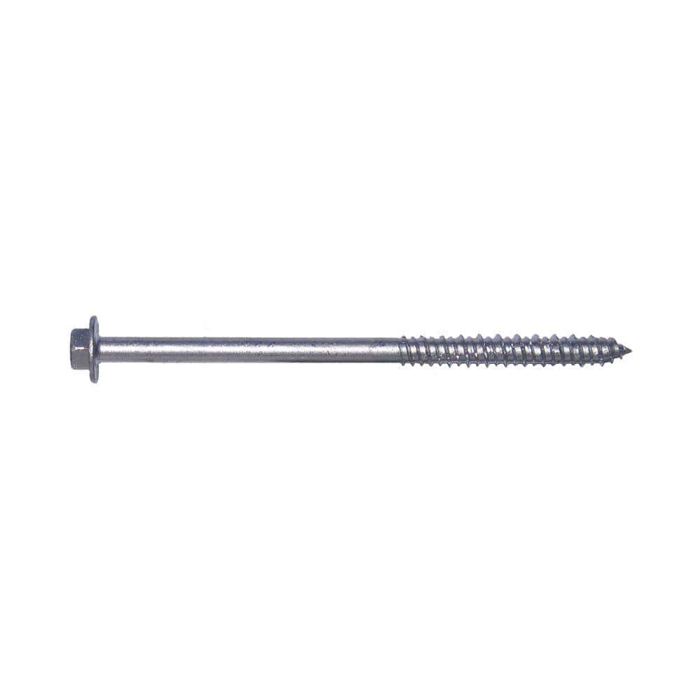 Blue-Tap 1/4 in. x 4 in. Stainless Hex-Head Concrete Screw (5-Pack ...