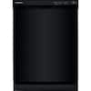 Frigidaire 24 in Front Control Built-In Tall Tub Dishwasher in Black ...