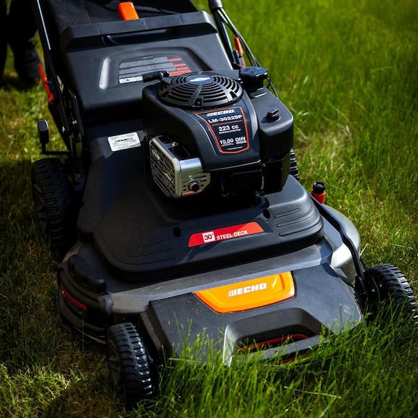ECHO 30 in. 223 CC Briggs and Stratton Gas 3-in-1 Dual Twin Blade RWD ...