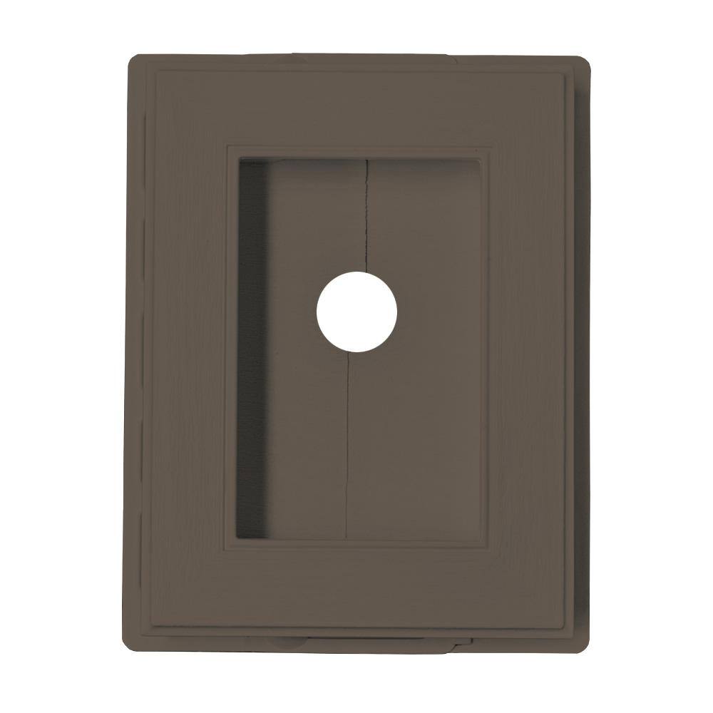 Novik 5.25 in. x 7 in. Recessed Split Block in Sable Brown (Overall ...