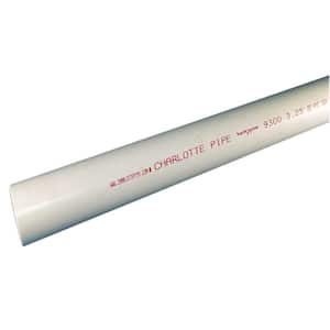 Charlotte Pipe 3 in. x 10 ft. PVC DWV Sch. 30 Thin-Wall Pipe PVC 09300 ...
