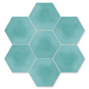 Villa Lagoon Tile Mixed Gray Hex Multi-color / Matte 8 in. x 9 in ...