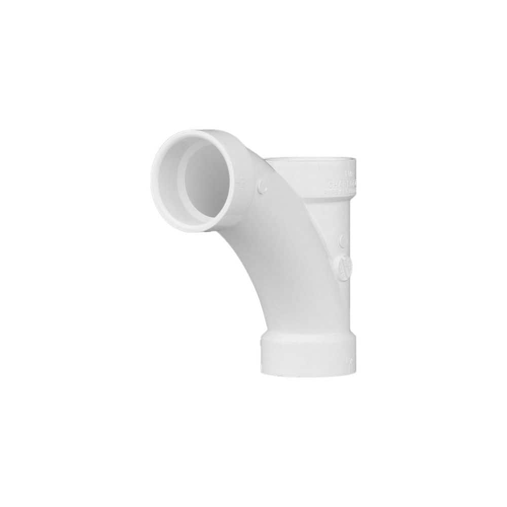 Charlotte Pipe 1-1/2 in. DWV PVC Comb Wye and 1/8 in. Bend Fitting ...