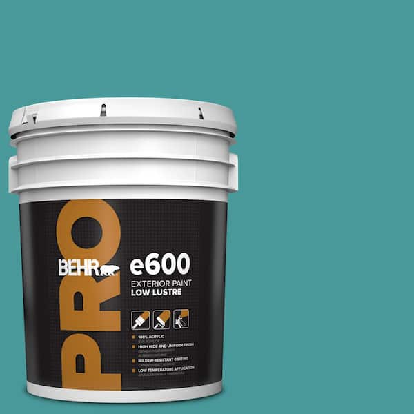 BEHR PRO 5 gal. #510D-6 Aquatic Green Low Luster Exterior Paint PR62305 ...