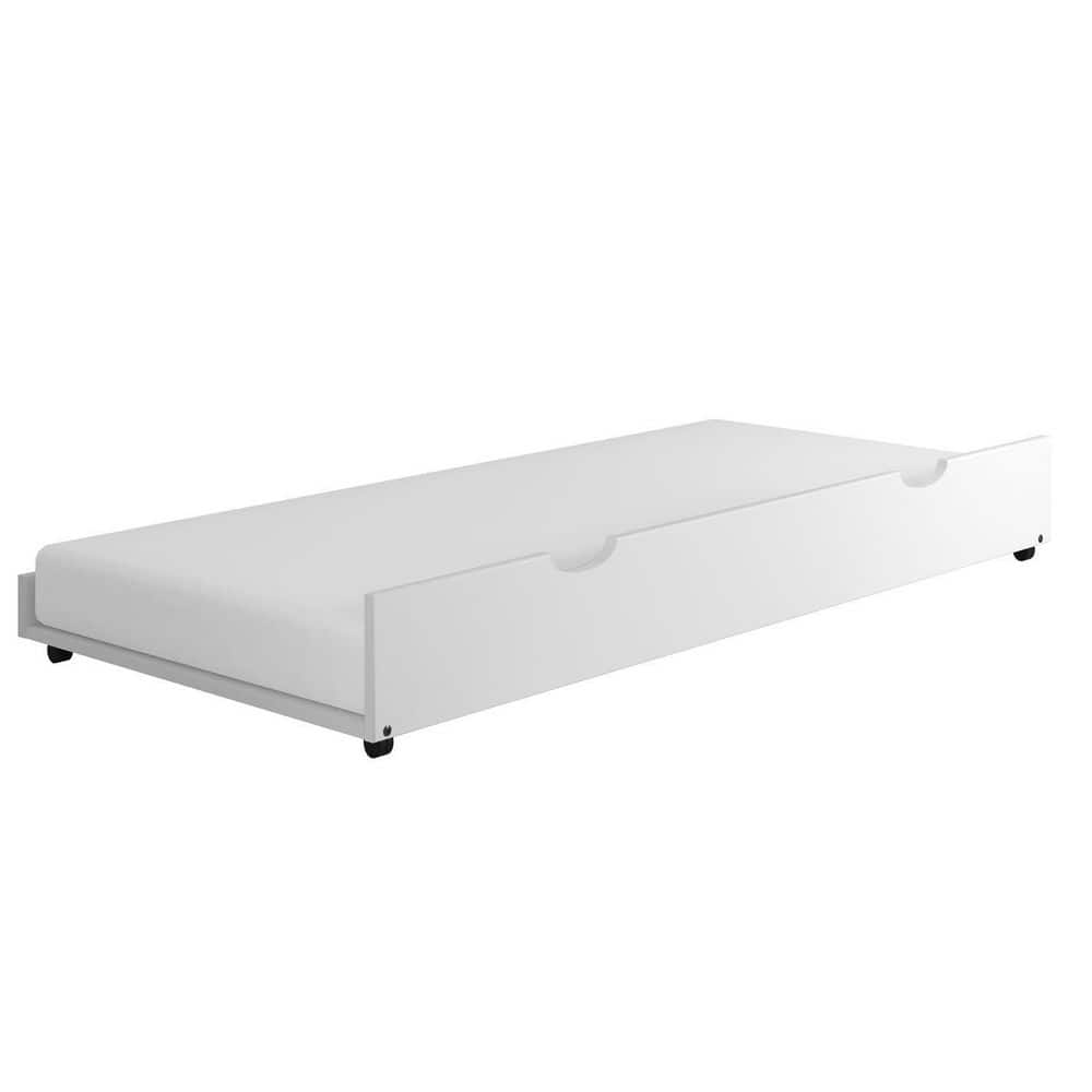 Donco Kids White Twin Trundle 503-W - The Home Depot