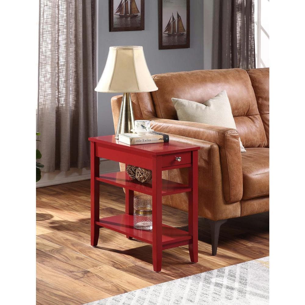 Convenience Concepts American Heritage Cranberry Red Three Tier with ...