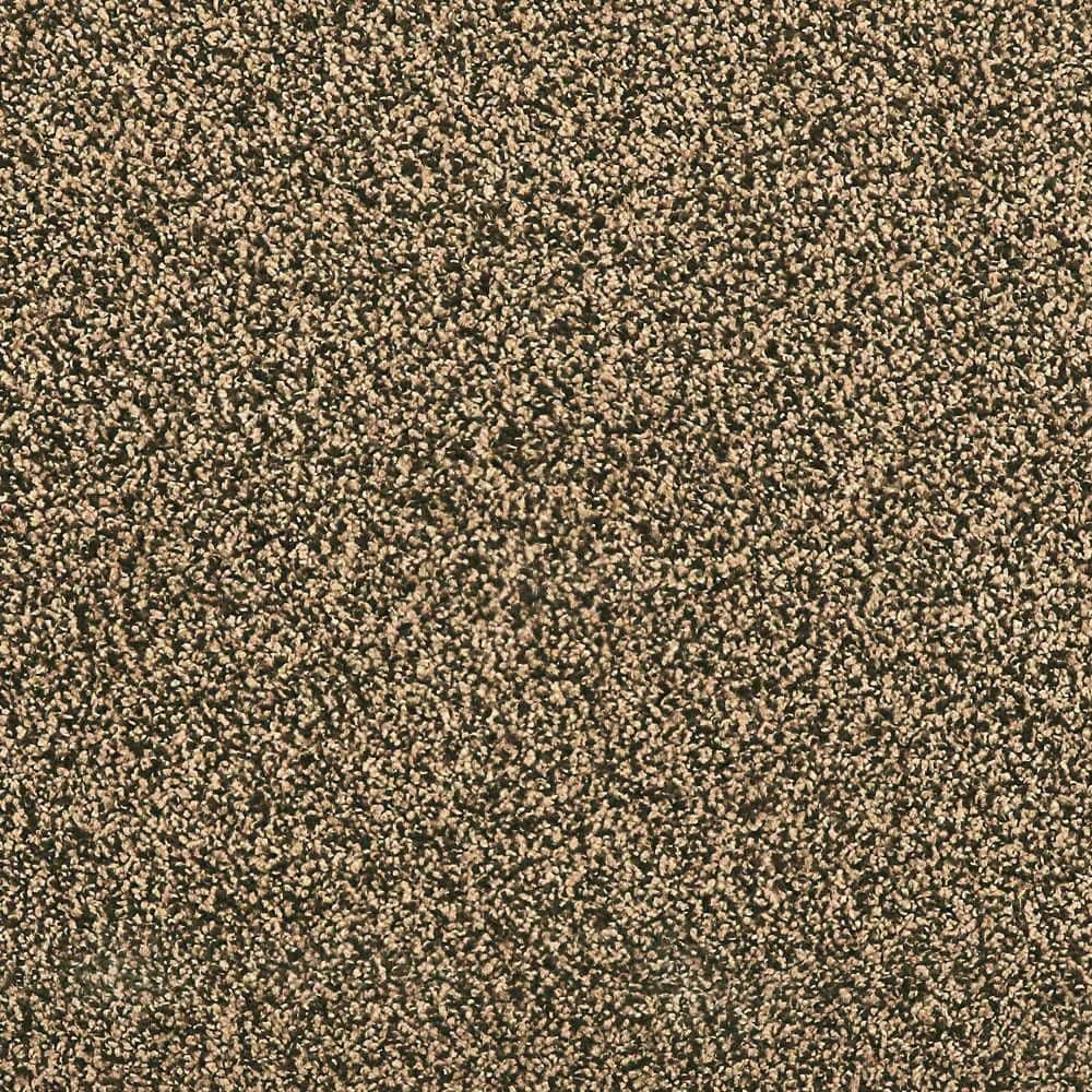 TrafficMaster Whisk and Whimsy I-Mocha Brown-Brown 25 oz. Polyester ...