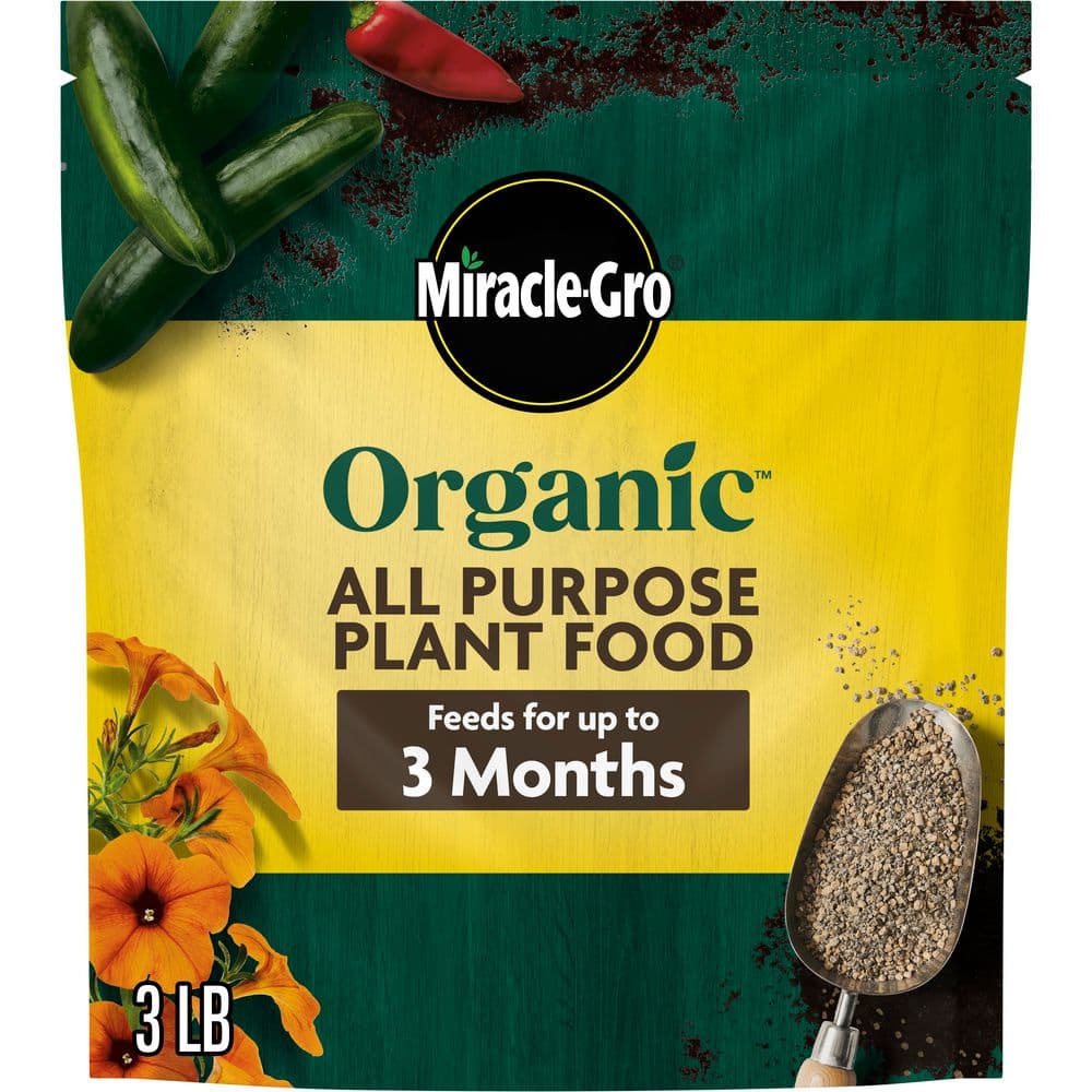 Miracle-Gro Organic All Purpose Plant Food 3 lb. For Outdoor Container ...
