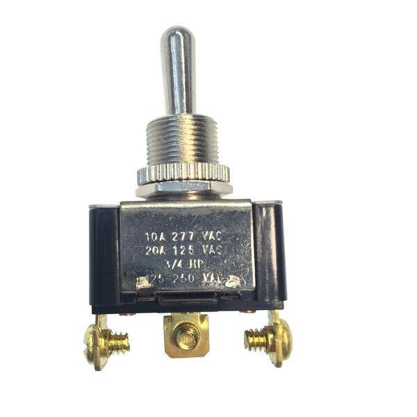 Gardner Bender Long Bat Handle Toggle Switch SPST 20 Amp 125-Volt AC ...