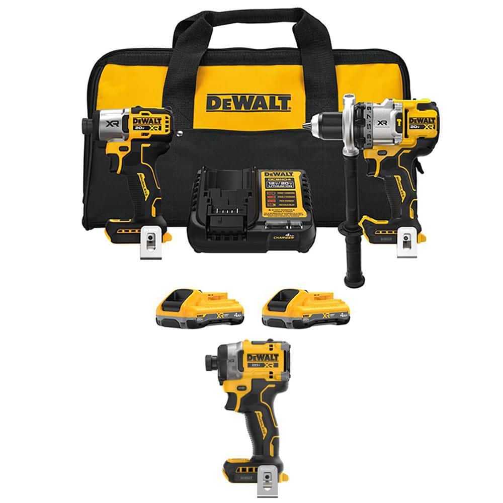 DEWALT 20-Volt MAX Lithium-Ion Cordless 2-Tool Combo Kit and Cordless ...