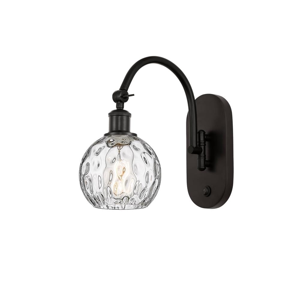 Innovations Athens Water Glass 1-Light Oil Rubbed Bronze, Clear Water ...