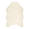 Jean Pierre Faux-Fur Ivory 3 ft. x 2 ft. Area Rug YMA006934 - The Home ...