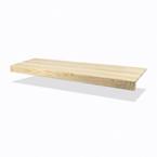 Stairtek 0.625 in. x 11.5 in. x 36 in. Unfinished White Oak Modern ...