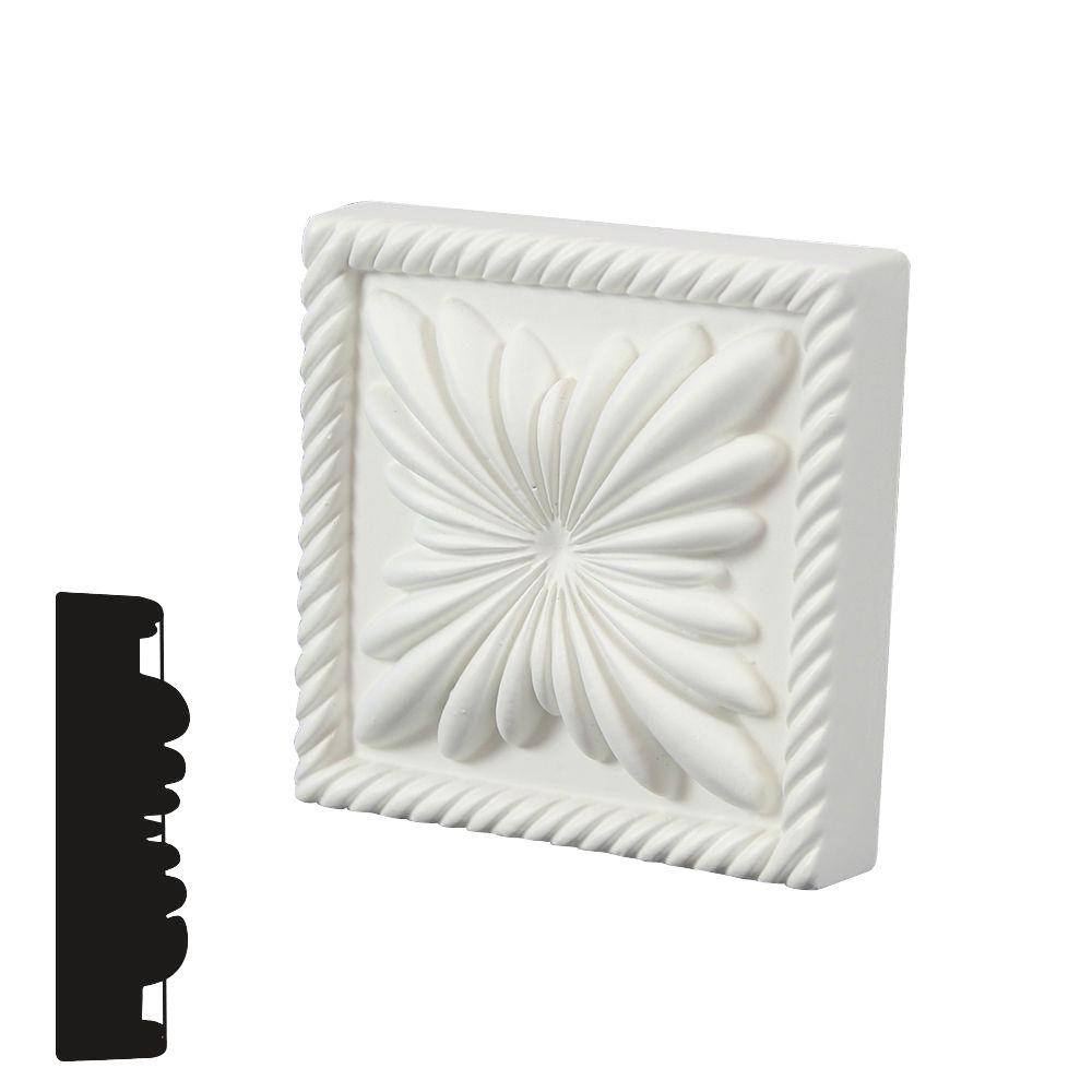 Focal Point 1-1/8 in. x 4-5/16 in. x 4-5/16 in. Polyurethane Rope Block ...