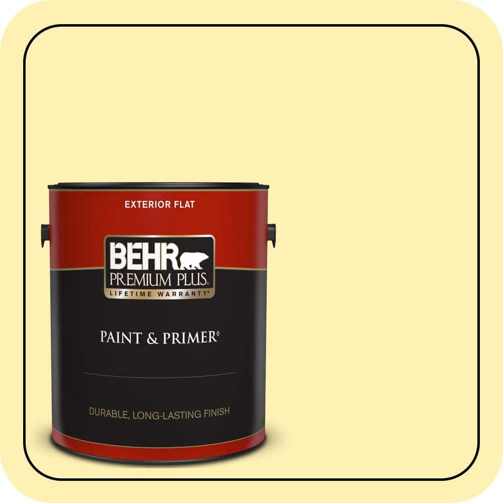 BEHR PREMIUM PLUS 1 gal. #P310-3 Firefly Flat Exterior Paint & Primer ...