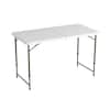 Lavish Home 4 ft. Adjustable Folding Utility Table with 2-Height ...