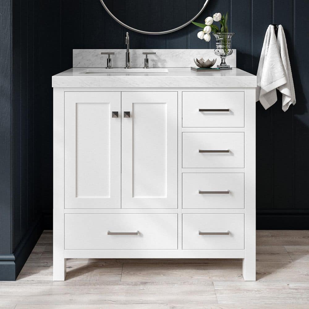 Reviews for ARIEL Cambridge 36 in. Single Sink Freestanding Bathroom ...