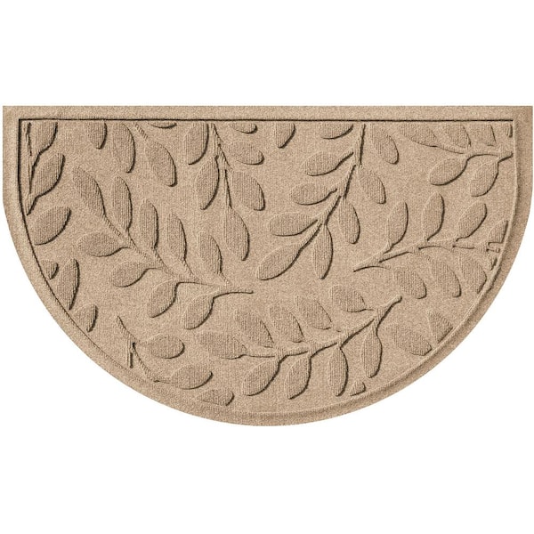 Waterhog Brittney Leaf 24 in. x 39 in. Indoor Outdoor PET Polyester ...