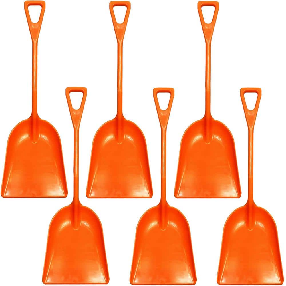 Ashman Online 43 in. Plastic Snow Shovel with Inches Long Plastic ...