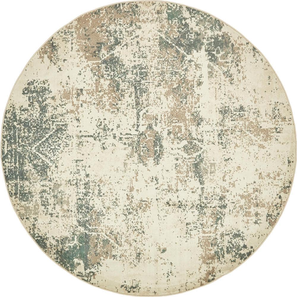 Unique Loom Tuareg Arid Beige 8' 0 x 8' 0 Round Rug 3138847 - The Home ...