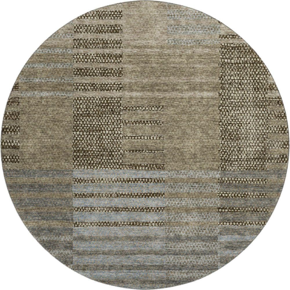 Addison Rugs Mayfield Premium Machine Washable Abstract AMF954 Taupe 8 ...
