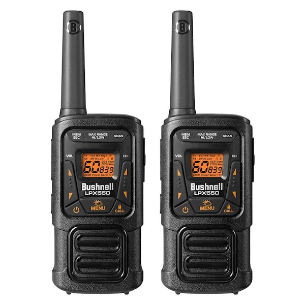 Bushnell 2-Watt Power 36 Mile Range 2-Way Radio (2-Pack) with Dock ...