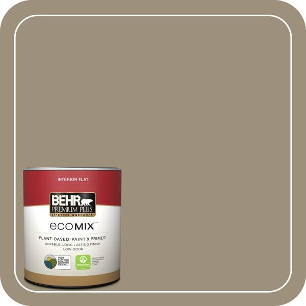 BEHR PREMIUM PLUS 1 qt. #730D-5 Village Square Flat EcoMix Plant-Based ...