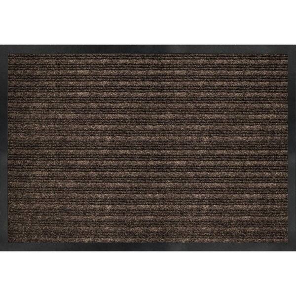 TrafficMaster Tri Rib Chocolate 36 in. x 48 in. Polyester Door Mat ...