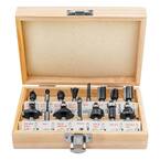 Stark Carbide Starter Router Bit Set (15-Piece) 32203