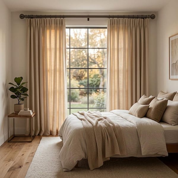 ZESTLIBI 18 in. - 60 in. Adjustable 0.87 in. Single Curtain Rod in ...