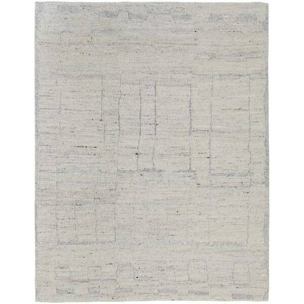 HomeRoots 2 ft. x 3 ft. Gray, Ivory Abstract Area Rug 2000567493 - The ...