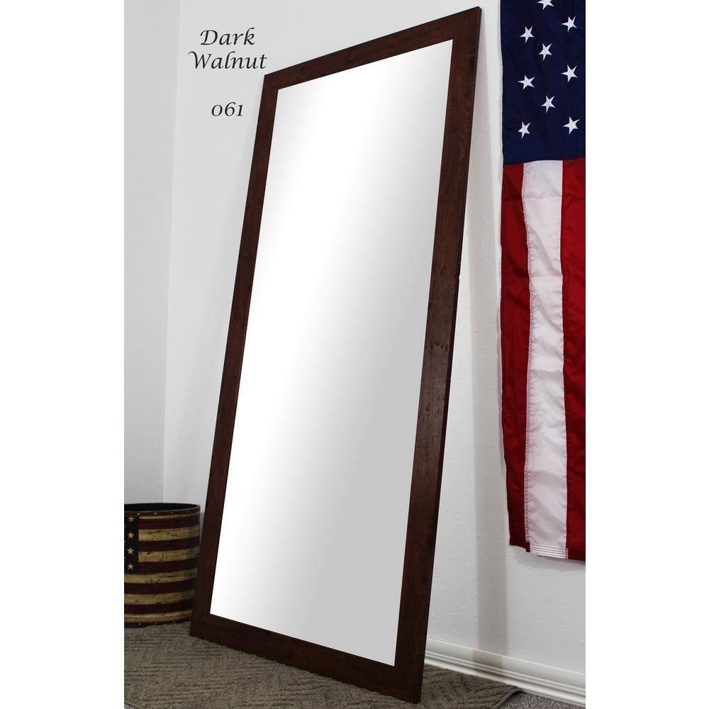 Oversized Dark Red Composite Rustic Mirror (70.5 in. H X 31.5 in. W ...