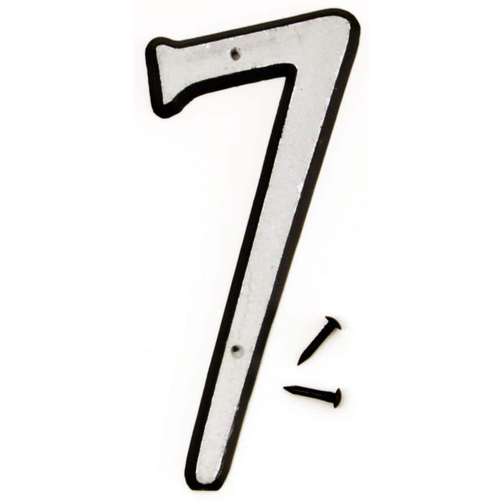 HY-KO 4 in. Plastic Reflective Number 7 30607 - The Home Depot