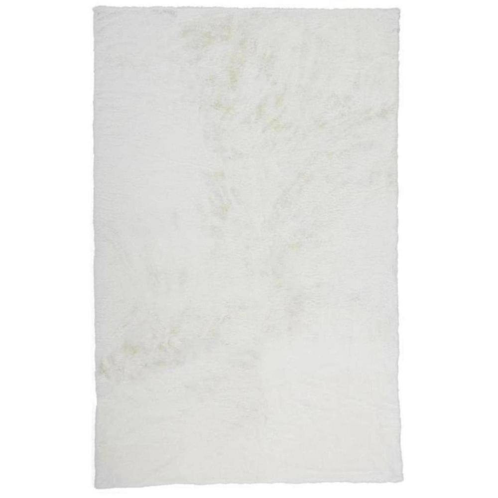 HomeRoots 5 x 7 White Solid Color Area Rug 2000514275 - The Home Depot