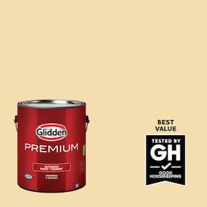 Glidden 8 oz. PPG1209-3 Dusty Yellow Satin Interior Paint Sample ...