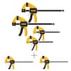 DEWALT Medium and Large Trigger Clamp (4 Pack) and 4.5 in. 35 lbs ...