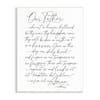 The Stupell Home Decor Collection Our Father Reading Spiritual ...