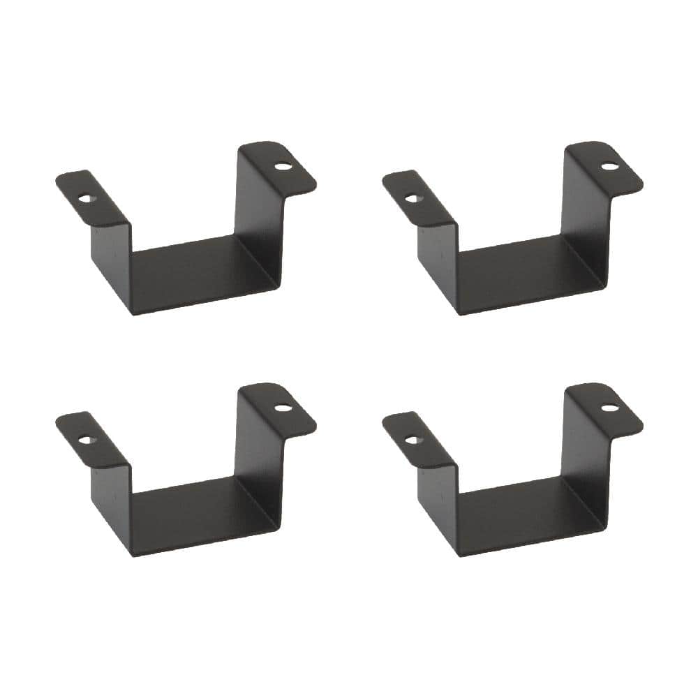 FORTRESS Al13 Home Rail 1.34 in. H x 2.6 in. W Black Sand Aluminum Cap ...