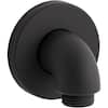 KOHLER Purist Wall-Mount Supply Elbow with Check Valve in Matte Black K ...