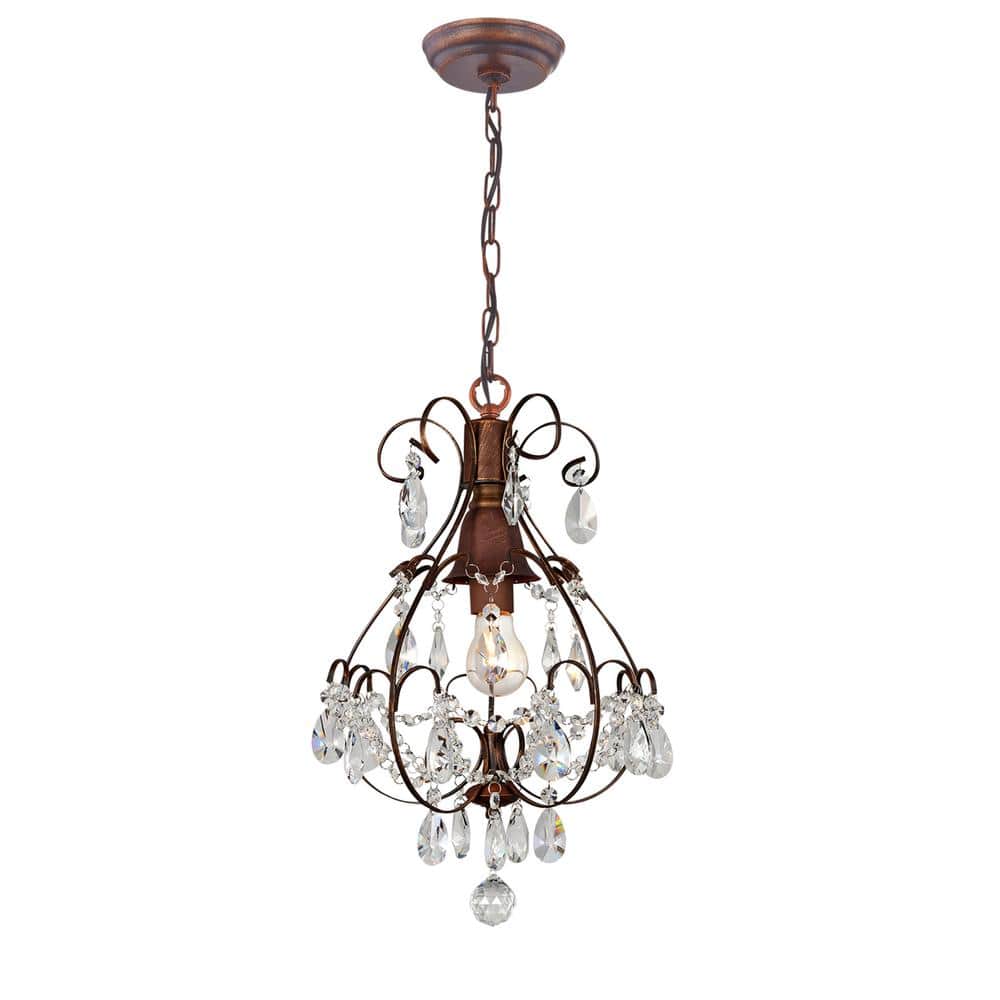 GREENVILLE SIGNATURE Villeron 60-Watt 1-Light Bronze Geometric Pendant ...