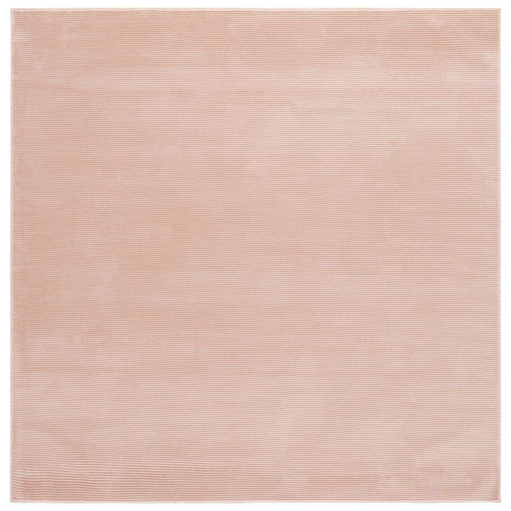 SAFAVIEH Revive Pink 7 ft. x 7 ft. Solid Square Area Rug REV102U-7SQW ...
