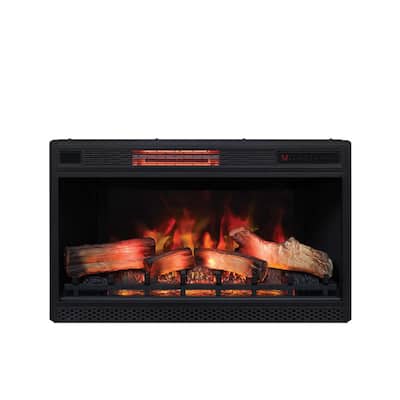 Classic Flame 23 in. Ventless Infrared Electric Fireplace Insert with ...